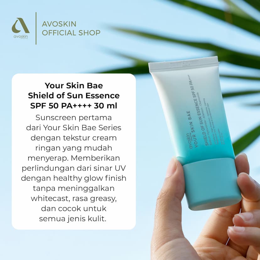 Sunscreen Avoskin Your Skin Bae Shield of Sun SPF 50 PA++++ 30ml ...