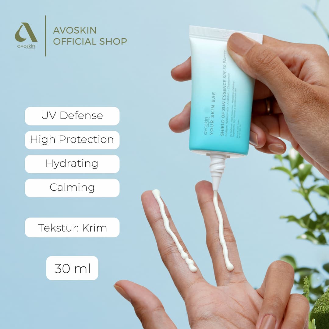 Sunscreen Avoskin Your Skin Bae Shield of Sun SPF 50 PA++++ 30ml ...